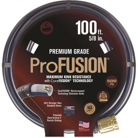 Swan ProFUSION 5/8 in. x 100 ft. Heavy-Duty Hose with CoreFUSION ...