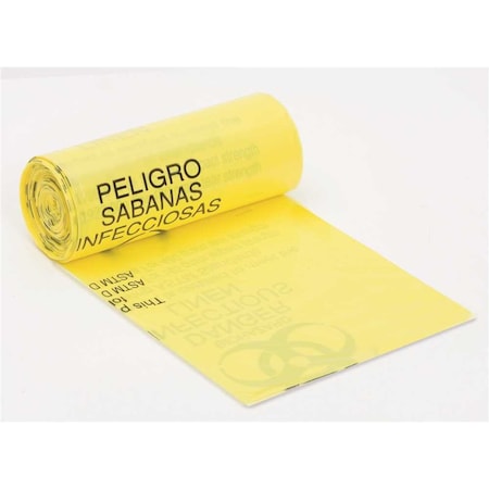 Berry Plastics 40 in. x 46 in. 40 Gal. to 45 Gal. 1.25 mil Size Yellow ...
