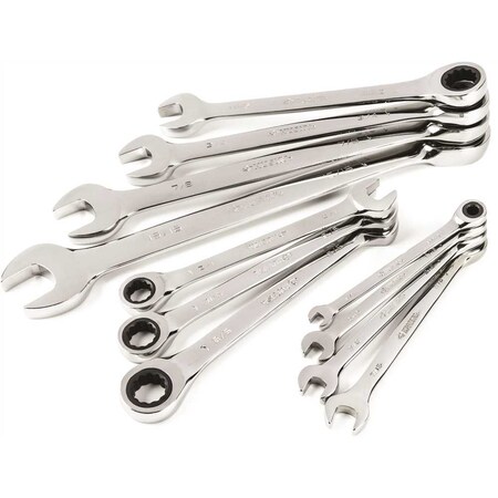 Husky Ratcheting SAE Combination Wrench Set HRW11PCSAE | Zoro