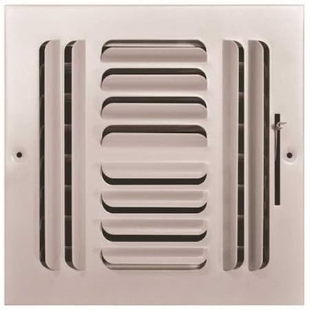 Tru Aire 8 in. x 8 in. 4 Way Stamped Curved Blade Wall/Ceiling Register ...