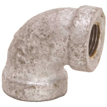 Proplus 1/2 Lead Free Galvanized Malleable 90-Degree Elbow Silver 44010 ...