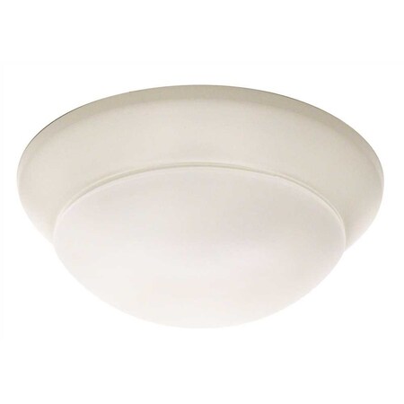 Royal Cove 10 in. Flush Mount Ceiling in Fixture White Uses One 60-Watt ...