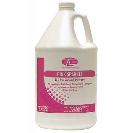 Theochem Laboratories 1 Gal. Pink Sparkle Liquid Dishwash Detergent ...
