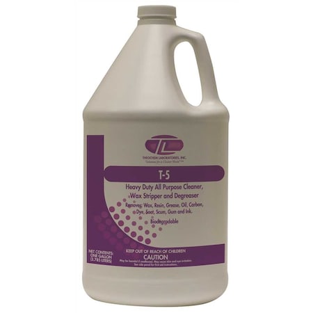 Theochem Laboratories T-5 1 Gal. Purple Heavy-Duty Degreaser, 4PK ...