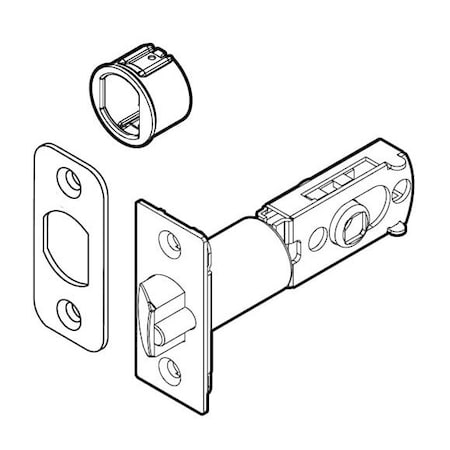 Kwikset 6-Way Adjustable Deadlatch, Satin Nickel 83000-15 | Zoro