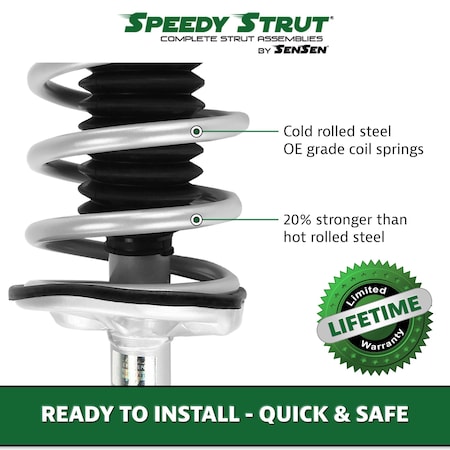 Sensen 9213-0312 Rear Complete Strut Assembly Compatible with 2015-2019 ...