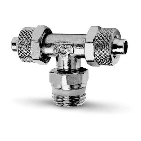Camozzi BSPp Branch Tee Swivel Male Tee Sprint 6/4- 1/8 Rapid Fittings ...