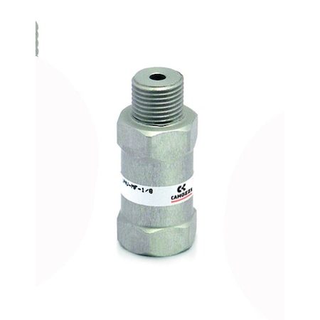 Camozzi Tile Check Valve, Male/Female, 1/4 Thread VNV-MF-1/4 | Zoro