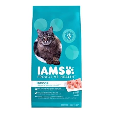 Iams Iams ProHealth Cat Food Indoor & Hairball Control 3.5lbs, PK4 ...
