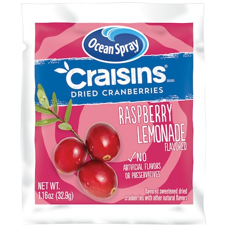 Ocean Spray Raspberry Lemonade Cranberry Craisins, PK200 20621 | Zoro
