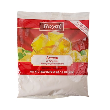 Royal Royal Lemon Gelatin Mix 24 oz., PK12 48103 | Zoro