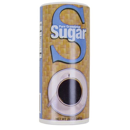 Sugar Foods Sugar Canister 20 oz., PK24 90562 | Zoro