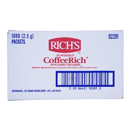 Rich Creamer Coffee Rich 2.5g, PK1000 92281 | Zoro