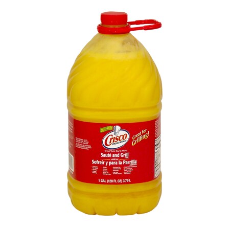 Crisco Professional Pan & Grill Sodium Free Liquid Oil 1 gal., PK3 ...
