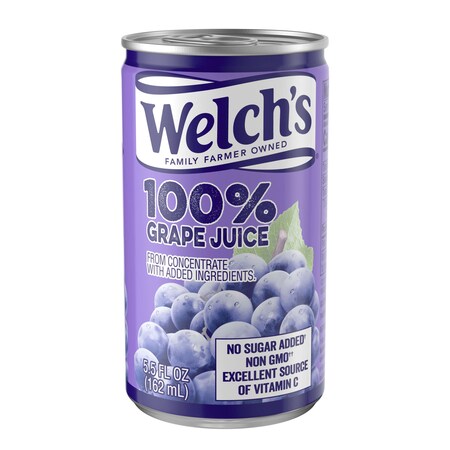 Welchs Welch's 100% Purple Grape Juice 5.5 fl. oz., PK48 WPD20600 | Zoro