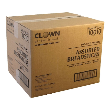 Cgb CGB Assorted Breadsticks Plain/Sesame/Garlic/Onion 2 Count, PK500 ...