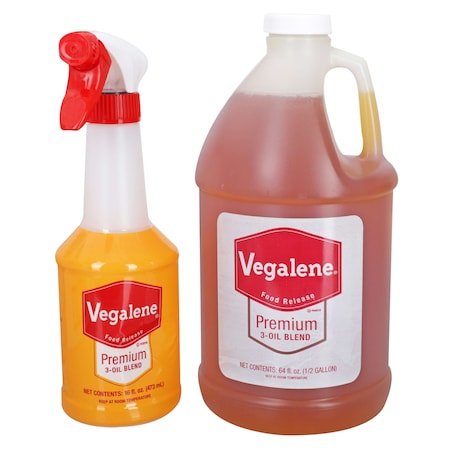 Vegalene Premium 3-Oil Blend Food Release Pan Spray 1/2 gal. W/Sprayer ...