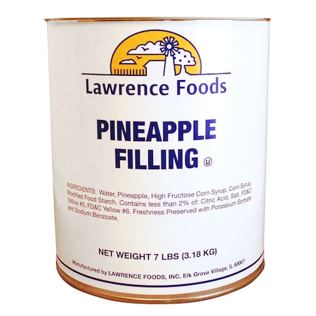 Lawrence Foods Pineapple Filling #10 Can, PK6 122081 | Zoro