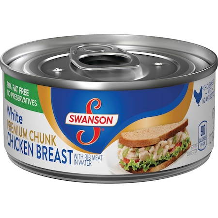 Swanson Chicken White Chunk 4.5 oz., PK24 000002379 | Zoro