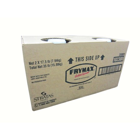 Frymax Frymax Golden Supreme Deep Frying Oil 17.5lbs, PK2 102300 FG | Zoro