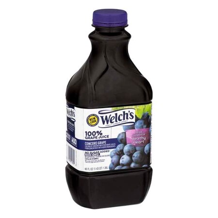 Welchs Welch's 100% Purple Grape Plastic Juice 46 oz. Bottle, PK8 ...