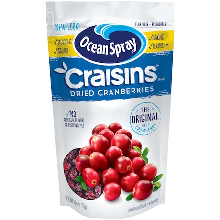 Ocean Spray Ocean Spray Sweetened Dried Cranberry Original 6 oz., PK12 ...