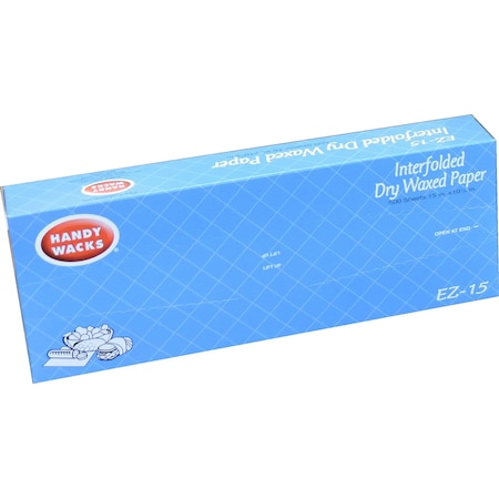 Handy Wacks 15"x10.75" Interfolded Dry Wax Deli Paper, PK6000 EZ-15N | Zoro