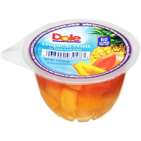Dole Dole Tropical Fruit In Juice Cup 4 oz. Cup, PK36 03048 | Zoro
