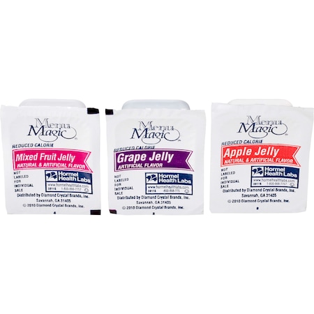 Menu Magic Menu Magic Single Serve Reduced Calorie Assorted Jelly ...