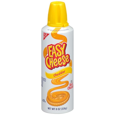 Easy Cheese Nabisco Easy Cheese Pasteurized Cheddar Cheese Snack 8 oz ...