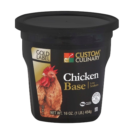 Gold Label Gold Label Added Low Sodium Chicken Base Paste 1lbs Tub, PK6 ...