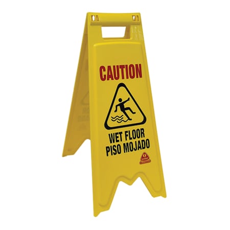 O-Cedar Commercial Plastic Wet Floor Bilingual Sign 96991 | Zoro