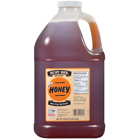 Busy Bee 12lbs Busy Bee Light Amber Honey - Handle Jug, PK4 BB1028 | Zoro