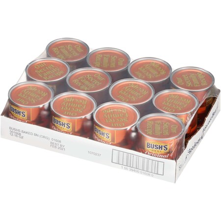 Bushs Best Bush's Original Baked Beans 16 oz. Can, PK12 01608 | Zoro