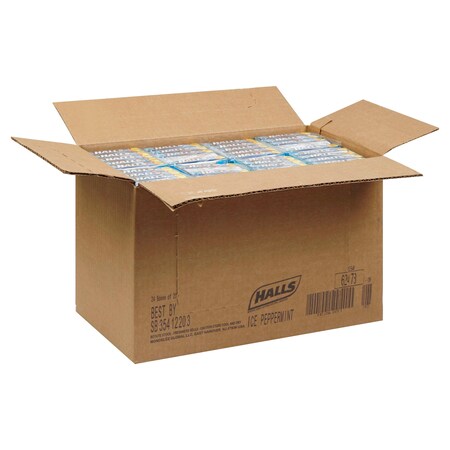 Halls Halls Ice Blue Peppermint Cough Drops 9 Count, PK480 62478 | Zoro