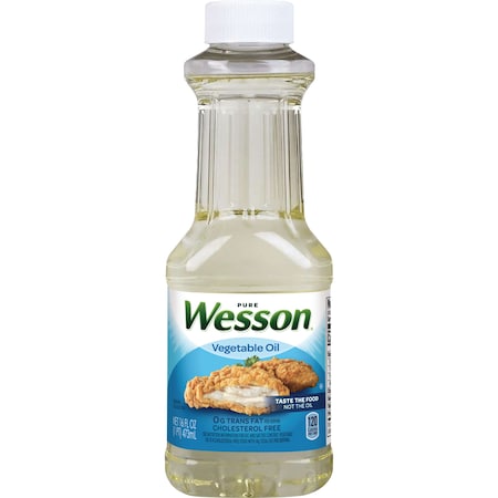 Wesson Wesson Pure Vegetable Oil 0 G Trans Fat Cholesterol Free 16 oz ...