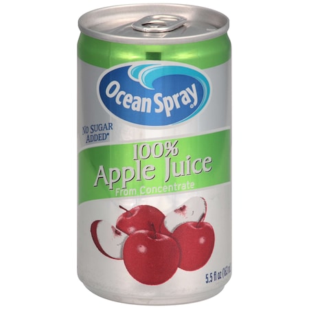 Ocean Spray Ocean Spray 100% Apple Juice 5.5 fl. oz. Cans, PK48 20452 ...