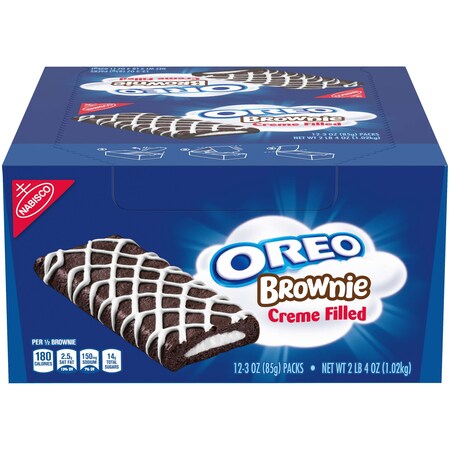 Nabisco Individually Wrapped Creme Filled Oreo Brownie 3 oz. Packet ...