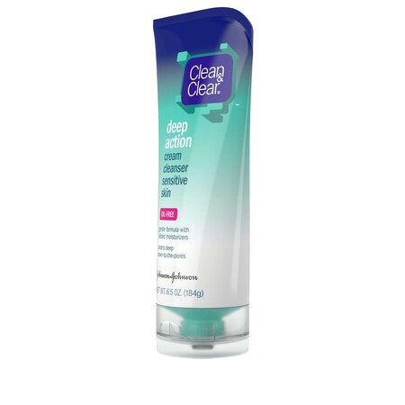 Clean & Clear Clean & Clear Deep Action Cream Cleanser Sensitive Skin 6 ...