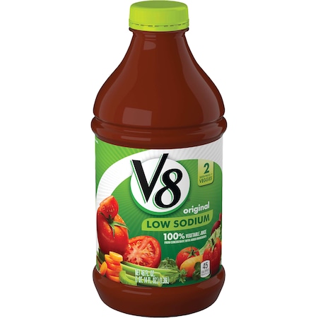 V8 V8 Original Low Sodium Vegetable Juice 64 oz. Bottle, PK6 000020616 ...