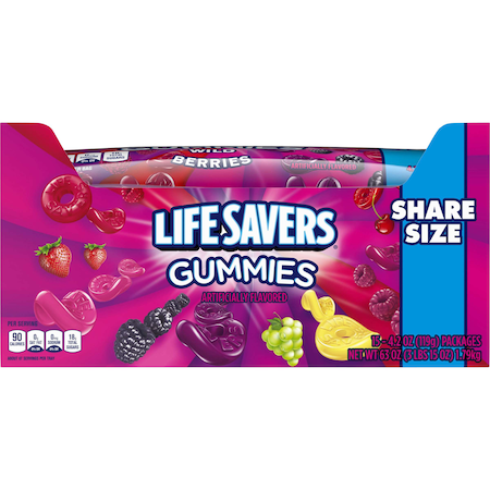Life Savers Lifesavers Share Size Wildberry Gummies 4.2 oz. Pouch, PK90 ...