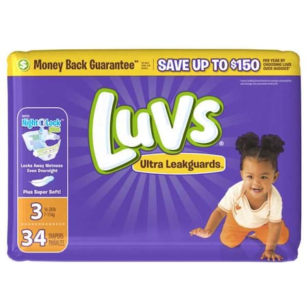 Luvs Luvs Diaper Jumbo Pack - Size 3, PK136 85924 | Zoro