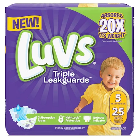 Luvs Luvs Diaper Jumbo Pack - Size 5, PK100 85926 | Zoro