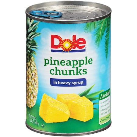 Dole Pineapple Chunks In Syrup 20 oz., PK12 01462 | Zoro