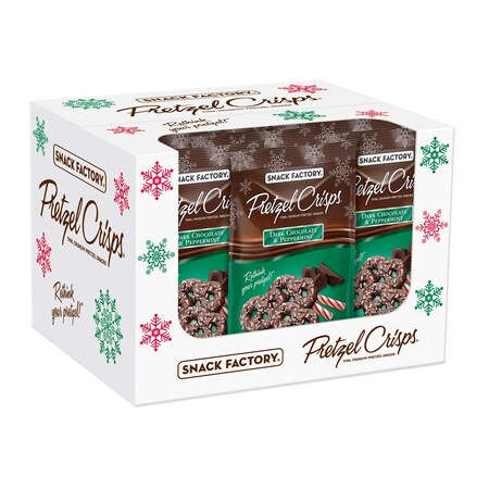 Snack Factory Holiday Dark Chocolate Peppermint 4 oz., PK12 110823 | Zoro