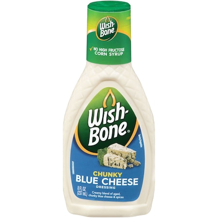 Wish-Bone Wishbone Chunky Blue Cheese 8 fl. oz., PK12 4132100602 | Zoro