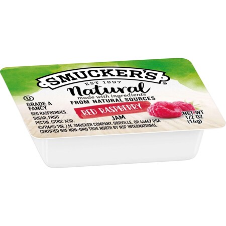 Smuckers Smucker's Natural Red Raspberry Jam .5 oz. Cup, PK200 ...