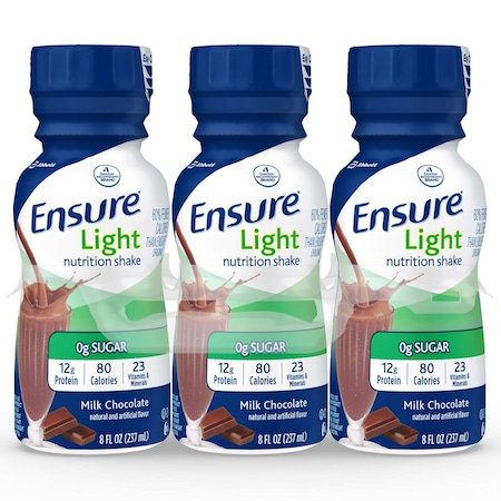 Ensure Ensure Light Chocolate 8 oz. Bottle, PK24 64121 | Zoro