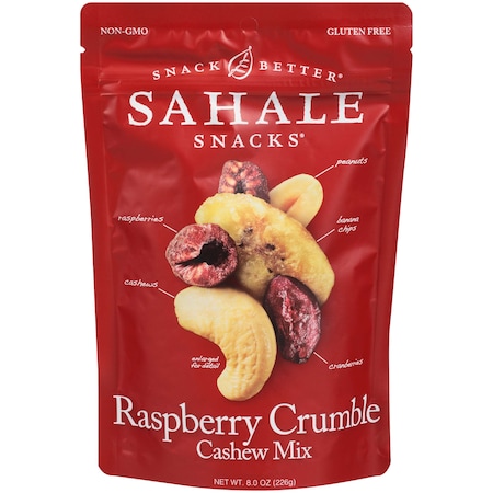 Sahale Snacks Sahale 8 oz. Raspberry Crumble Cashew, PK4 9386900363 | Zoro