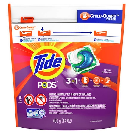 Tide Tide Spring Meadow Laundry Detergent Liquid Pods 14 fl. oz., PK6 ...